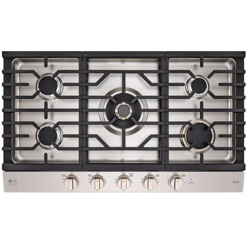 LG STUDIO 36-inch Built-in Gas Cooktop with UltraHeat™ Dual Burner CBG
